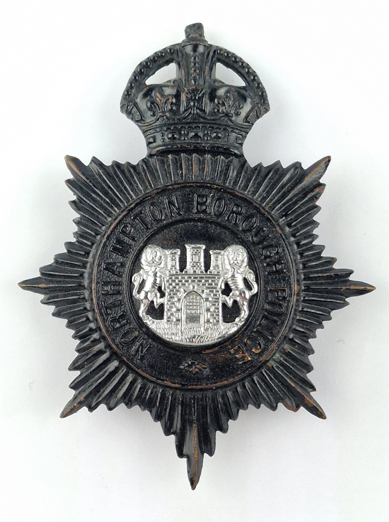 Northampton Borough Police Night Helmet Badge | Time Militaria
