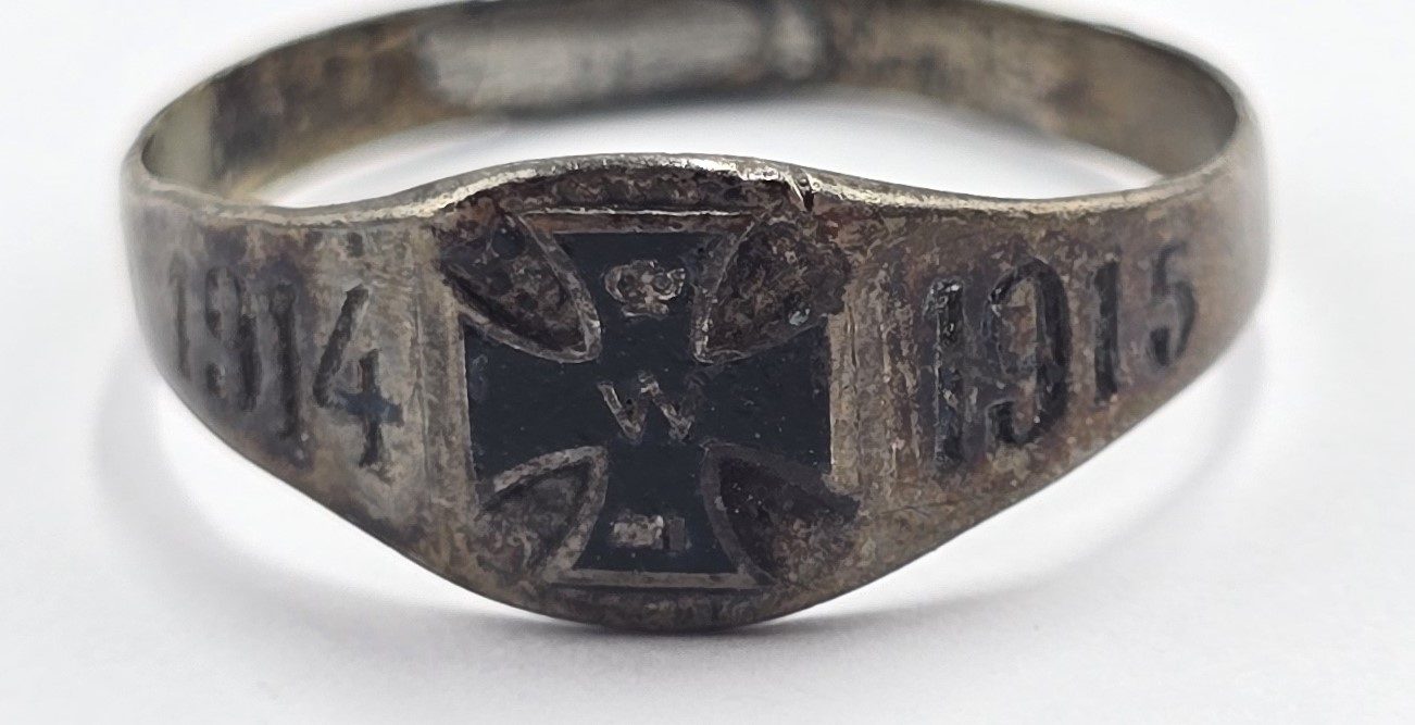WW1 German Silver Patriotic Ring | Time Militaria